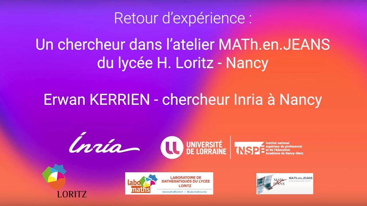 Mathématiques : un chercheur dans l’atelier MATh.en.JEANS